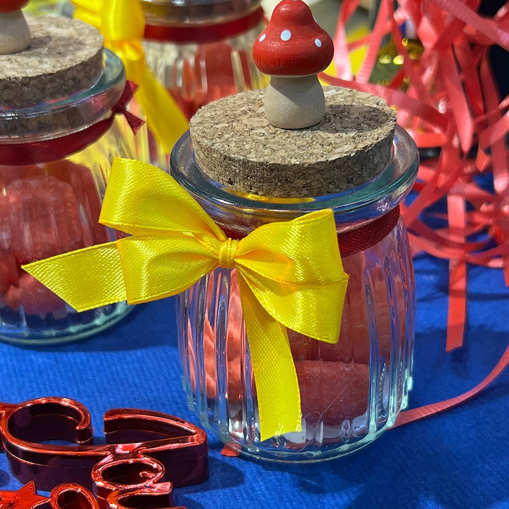 CONTENANT VERRE CANNELÉ BOUCHON LIÈGE 6.4X8CM